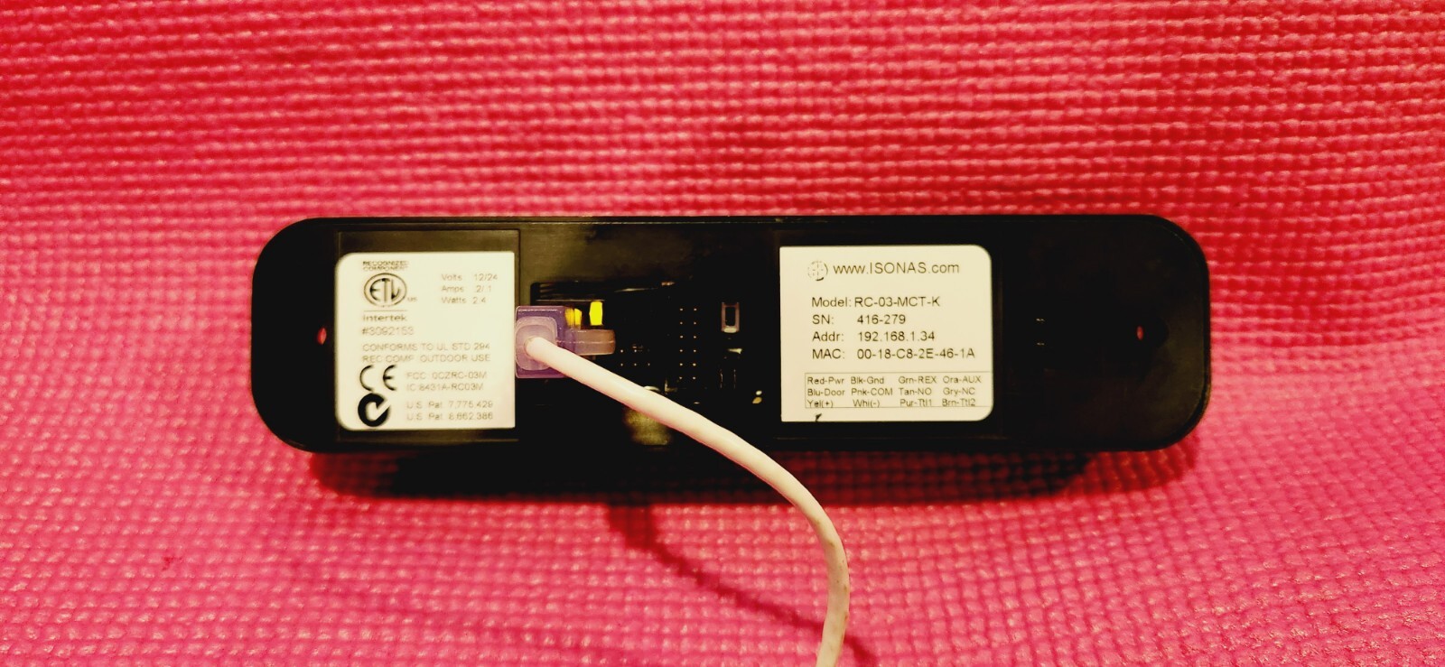 ISONAS Keypad PowerNet IP Reader-Controller RC-03-MCT-K - SHELF 4-3 | eBay