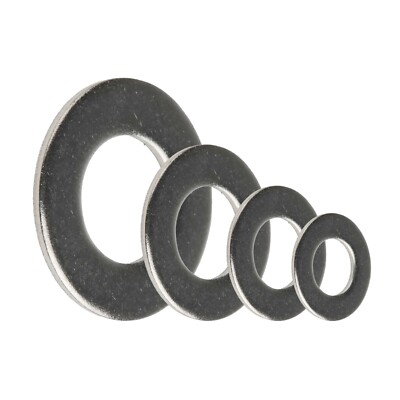 M10 FORM A FLAT WASHERS THIN WASHER STAINLESS STEEL A2-70 304 DIN 125 ...