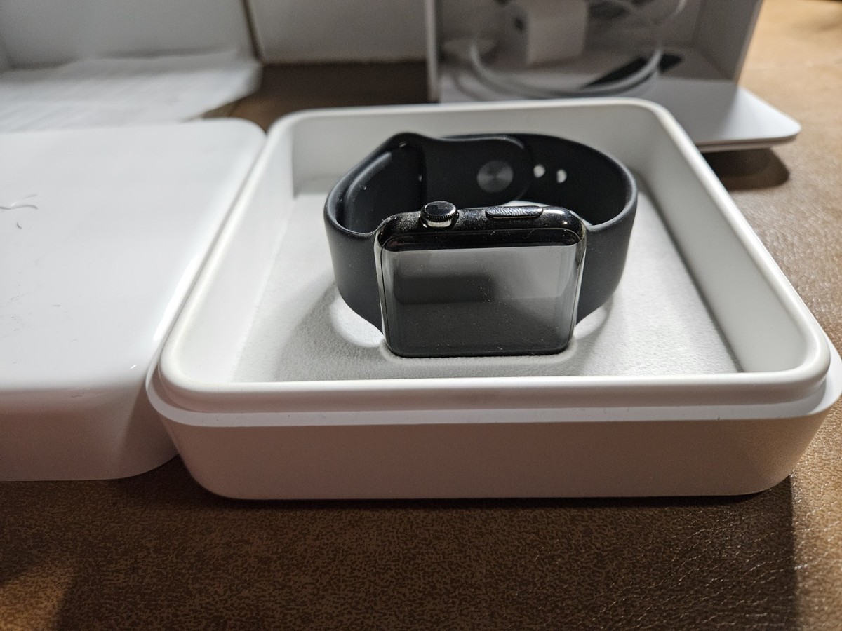 Apple Watch 42mm Space Black Stainless Steel Case Black Apple Watch 42mm Space Black Stainless Steel Case Black