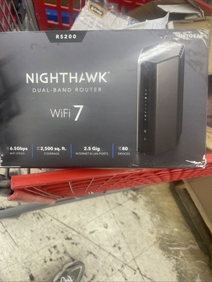 netgear nighthawk dual-band wifi 7 router rs200 | eBay