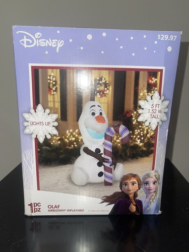 Disney OLAF Frozen Airblown Inflatable 5’ Light Up Brand New | eBay