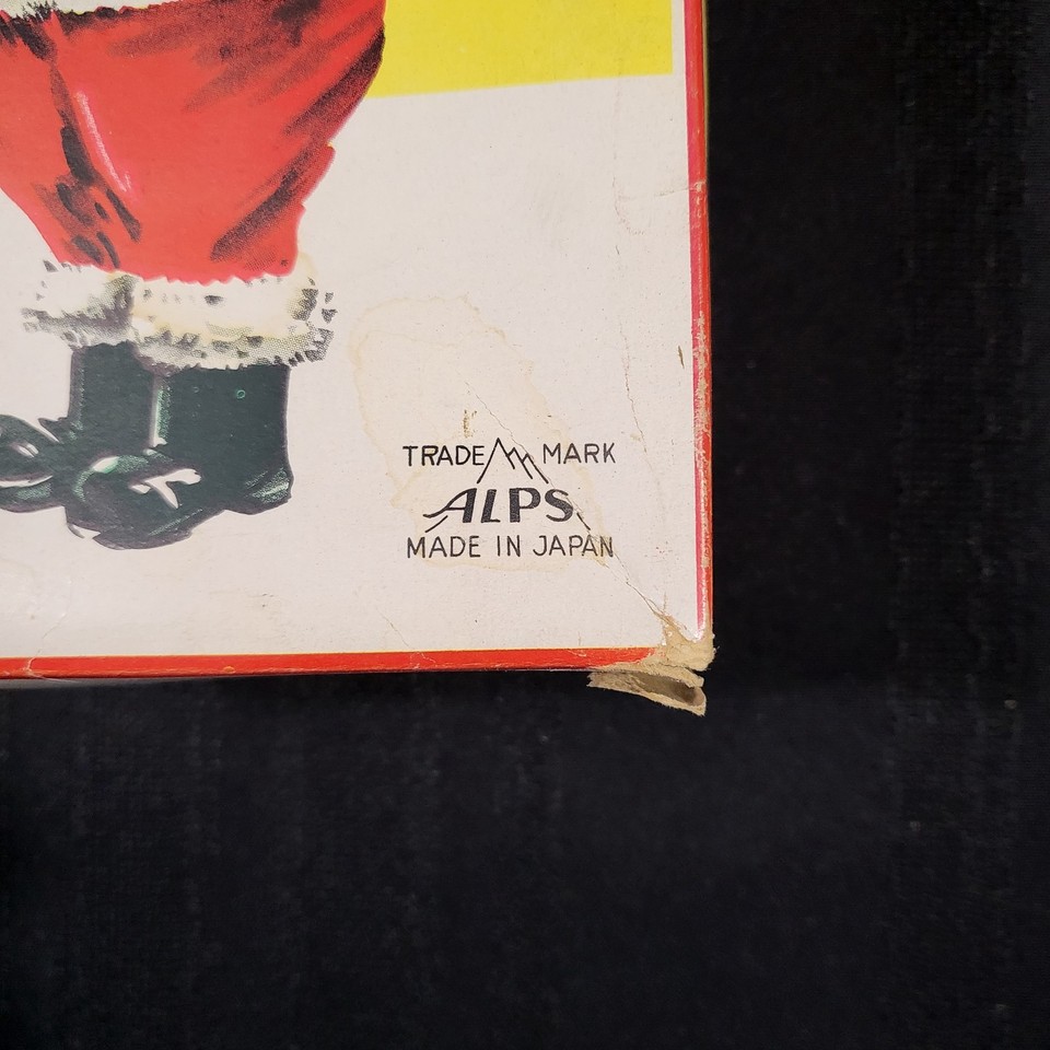 Vintage 10" Mechanical Bell Ringing Santa Claus. Works. ALPS made in ...