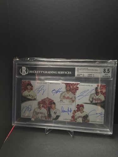 2023 Topps Sterling Auto Booklet Acuna Posey Harper Trout Judge Ohtani ...