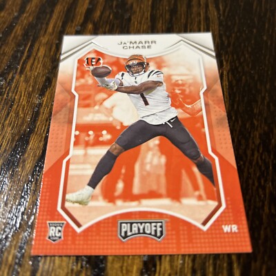 2021 Panini Playoff JaMarr Chase Rookie Card RC #205 Bengals | eBay