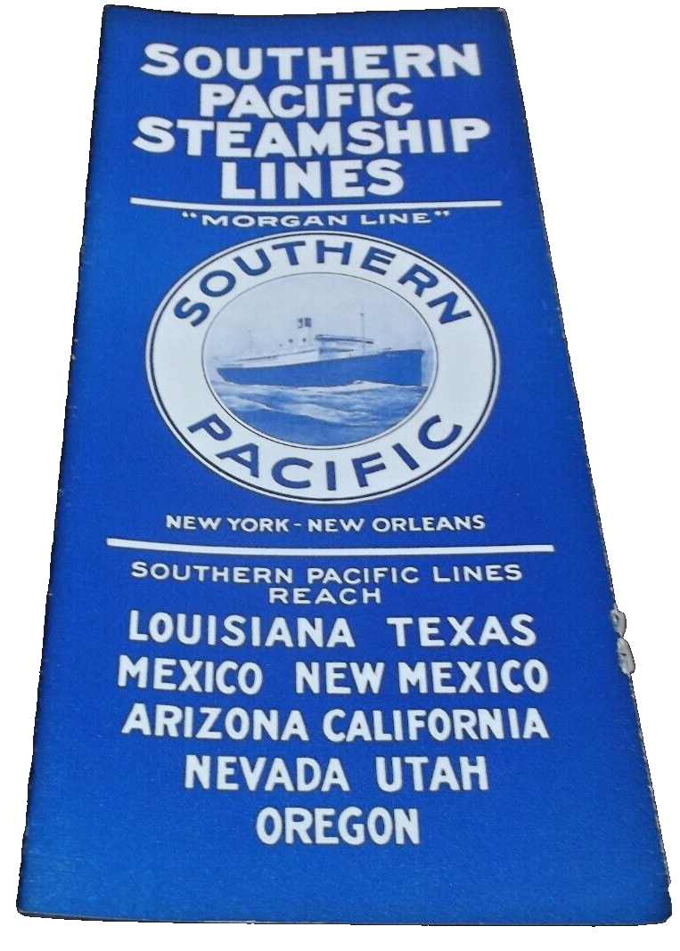 OCTOBER 1938 SOUTHERN PACIFIC STEAMSHIP MORGAN LINES S.S. DIXIE BOOKLET ...