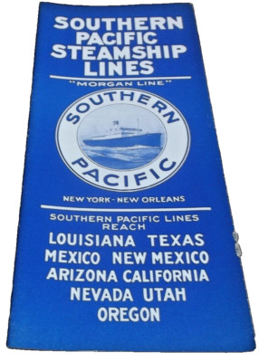 OCTOBER 1938 SOUTHERN PACIFIC STEAMSHIP MORGAN LINES S.S. DIXIE BOOKLET ...