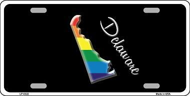 Delaware Rainbow Metal Novelty License Plate Tag LP6322 | eBay