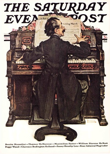 1928 JUN 23 Wedding March NORMAN ROCKWELL SATURDAY EVENING POST COVER ...
