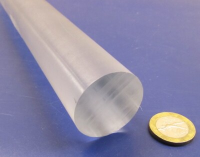 Polycarbonate Round Rod 1.375" Diameter x 24" Length, Natural | eBay