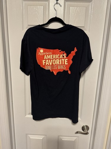 Applebee's America's Favorite Boneless Wings Blk Employee Large T Shirt ...