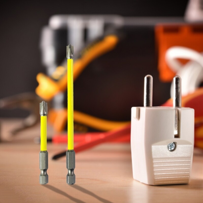 10pc S2 Alloy Steel Screwdriver Bit Set for Socket Switch Color Coded ...