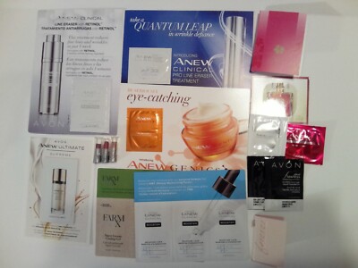 20pc Avon Skin Care, Make Up, Fragrance Samples #C3 medium deep/deep | eBay
