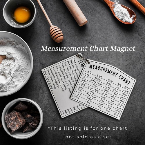Kitchen Baking Measurement Conversion Chart Magnet | Must Have for Any ...