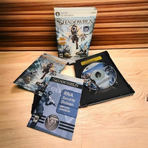 Shadowrun PCDVD Microsoft Games Fasa Studios Manuals VG+ 2007 W/ Sleeve | eBay
