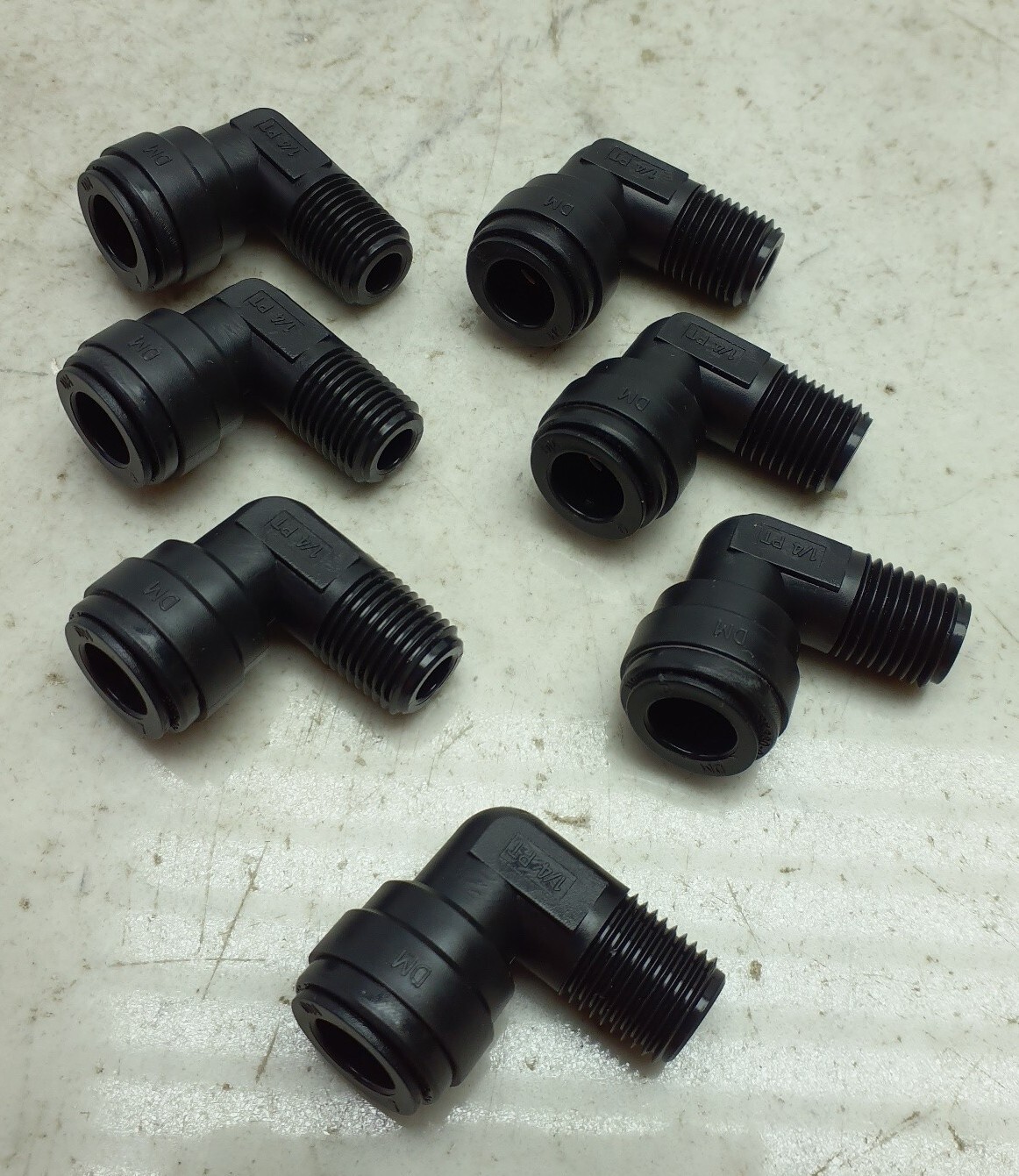 7 Pk 10mm Tube Od x 1/4 Bspt Male Push-to-Connect Fitting Tubing Elbow ...