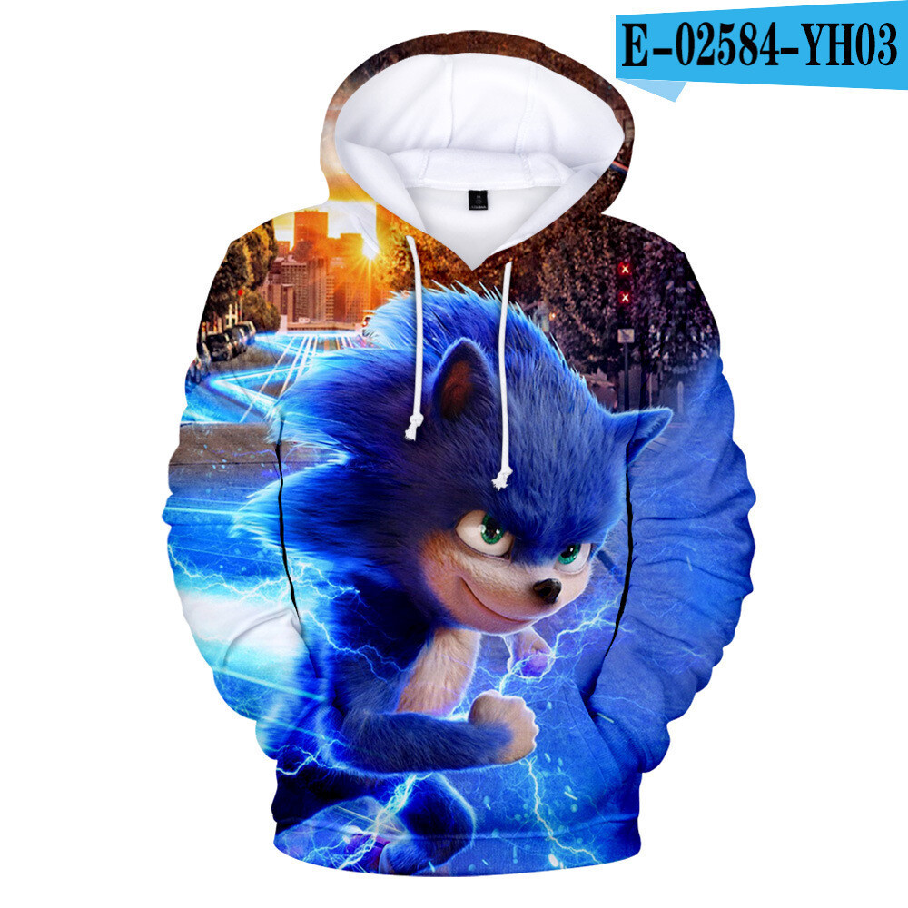Sonic The Hedgehog Hodeskudd Next LICENSE HOODIE Black Sonic The