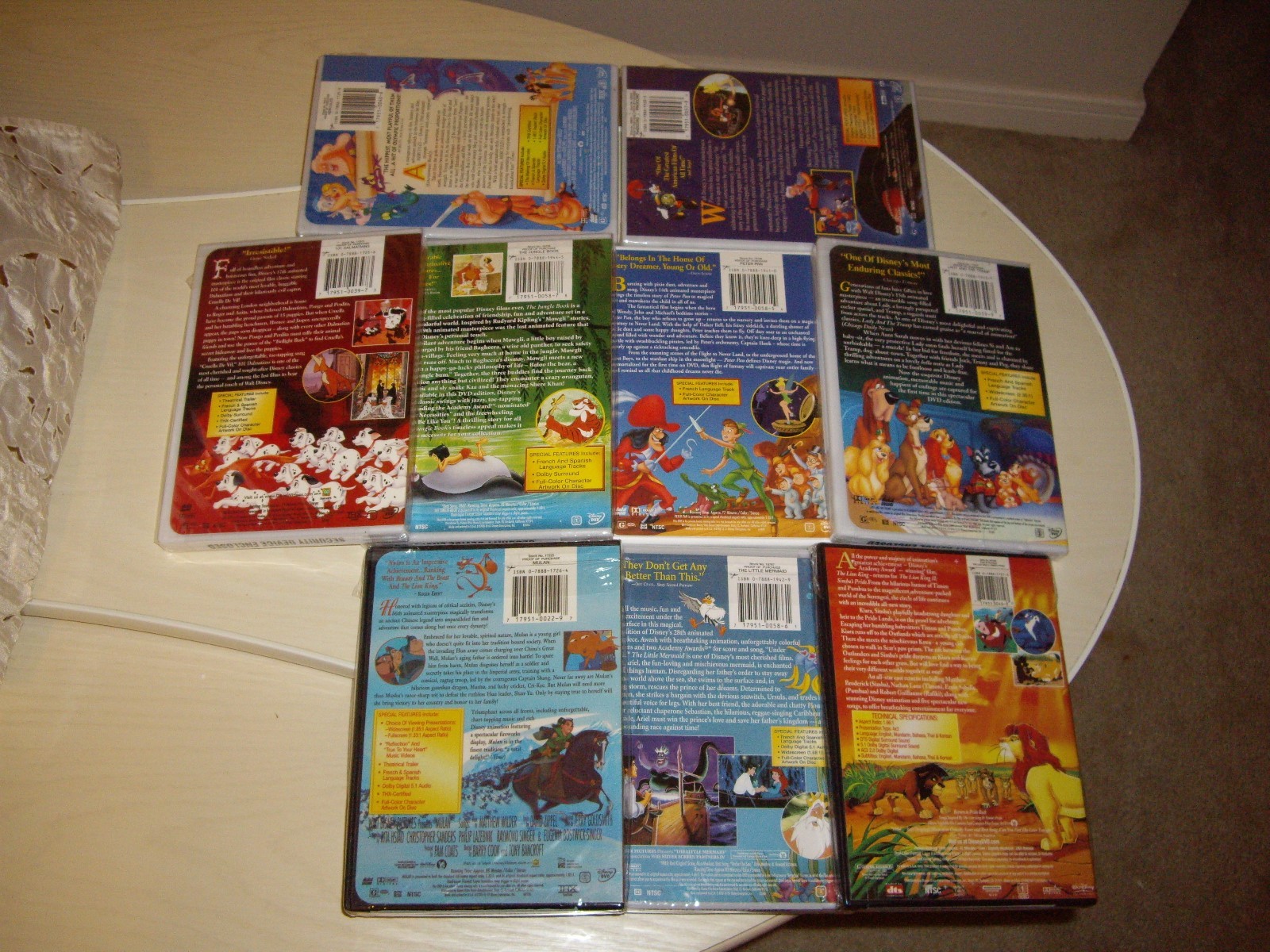 Walt Disney Animated Anthology - Set Of 9 dvd !!! Bonus DVD ; Be Cool ...