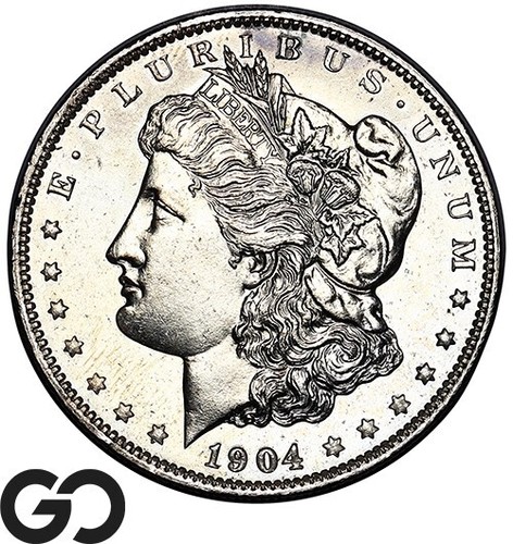 1904-O Morgan Silver Dollar Silver Coin Proof-Like, Solid Gem PL, Super ...