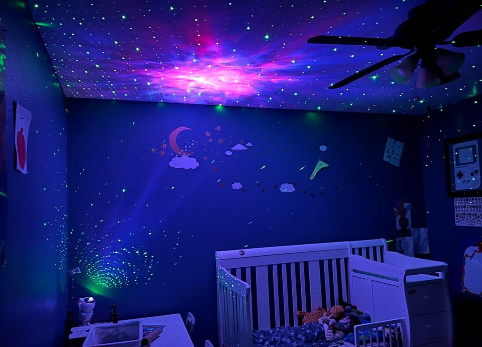 Star Projector Night Light Astronaut Projector W/ Remote/Timer Kids ...