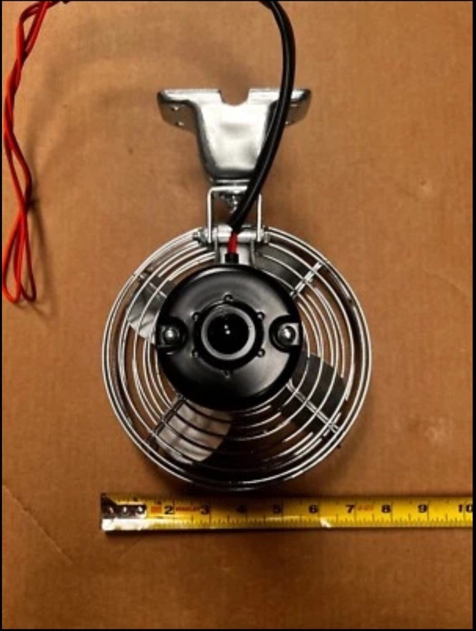 New NOS Chrome Defrost Fan 12V 756600 Kysor 1299008 Bergstrom 756360C ...