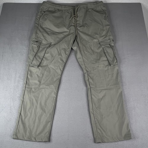 Smoke & Ash Cargo Pants Mens 4XL Silk Elastic Waist Pockets 30.5 Inseam ...