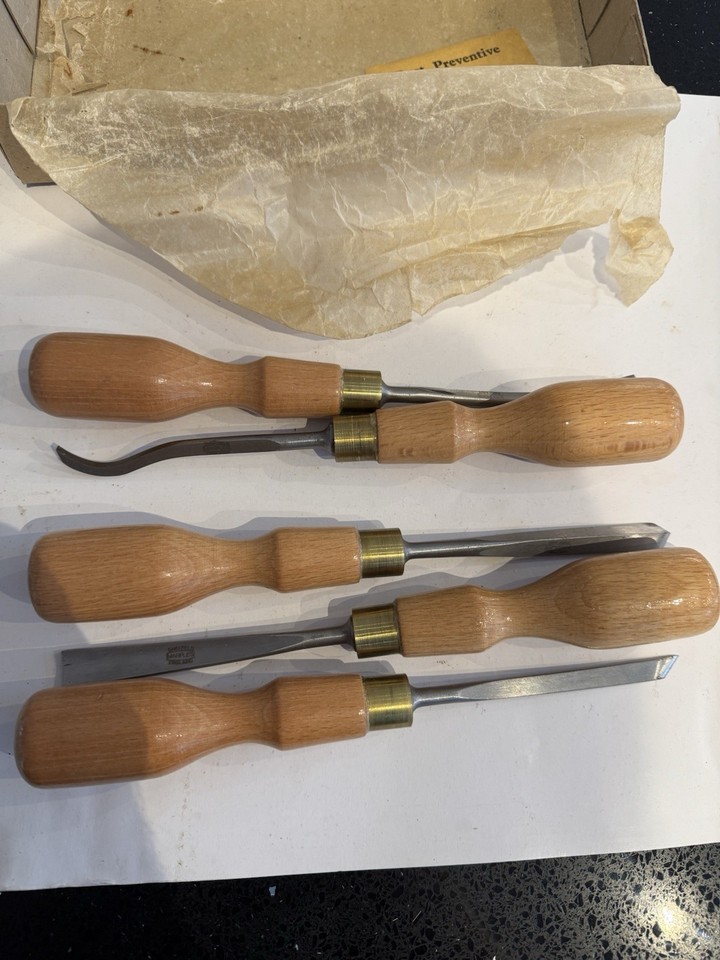 Marples Carving Chisel Set 152, Sheffield Made Originals | eBay UK