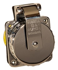 Hubbell HBL503SS Inlet Round Shore Power 50a 125v for sale online | eBay