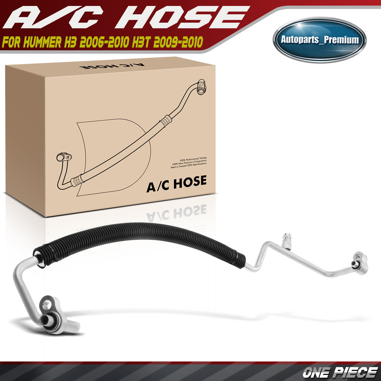 A/C Refrigerant Discharge Hose for Hummer H3 2006-2010 H3T 2009-2010 3 ...