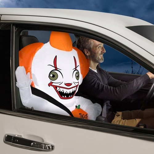 Halloween Pennywise inflatable car buddy Evil Clown IT 3' Passenger ...
