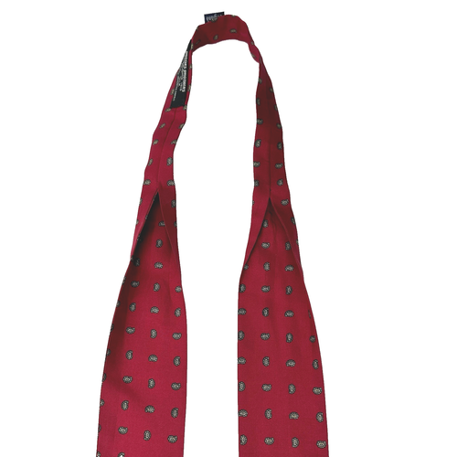 Vintage Brooks Brothers All Silk Bow Tie Red Yellow Paisley Self TieBow ...
