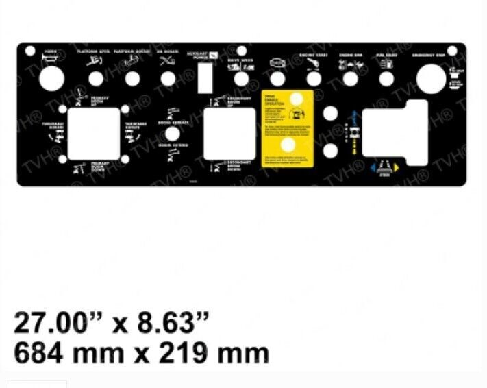 Part # GN52230GT Fits Genie - DECAL - PLATFORM CONTROL PANEL, Z45/25J ...