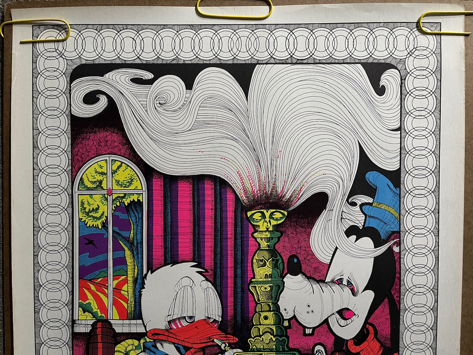 Original Vintage Poster Ain’t Gonna Work On Dizzy’s Farm Disney Weed Pin Up | eBay