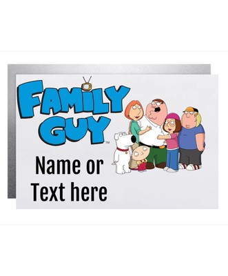 FAMILY GUY Custom Made Aluminium Personalised Sign Birthday Gift ...