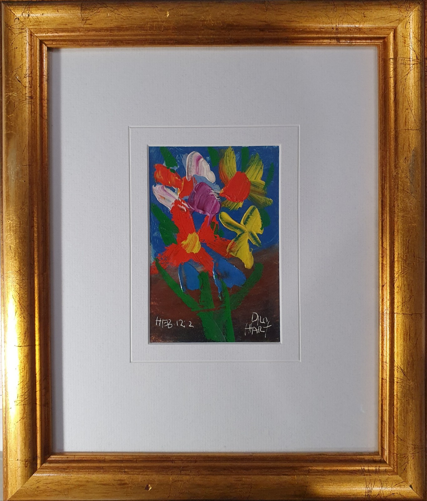 'WILDFLOWERS' Original by PRO HART (1928-2006). | eBay Australia