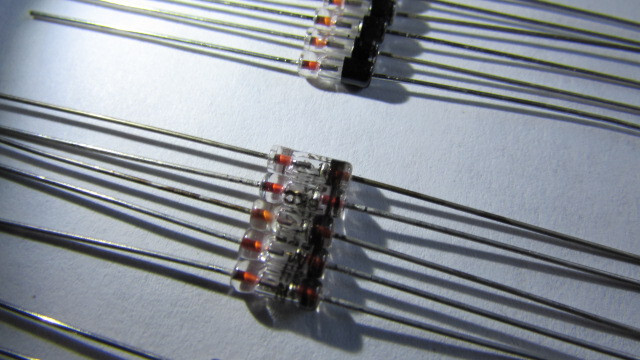 1N34A Germanium Gold Bonded Diode ITT, BKC, NOW MICROSEMI Crystal Radio ...