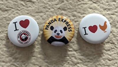 3 Orange Chicken Button Pins | eBay
