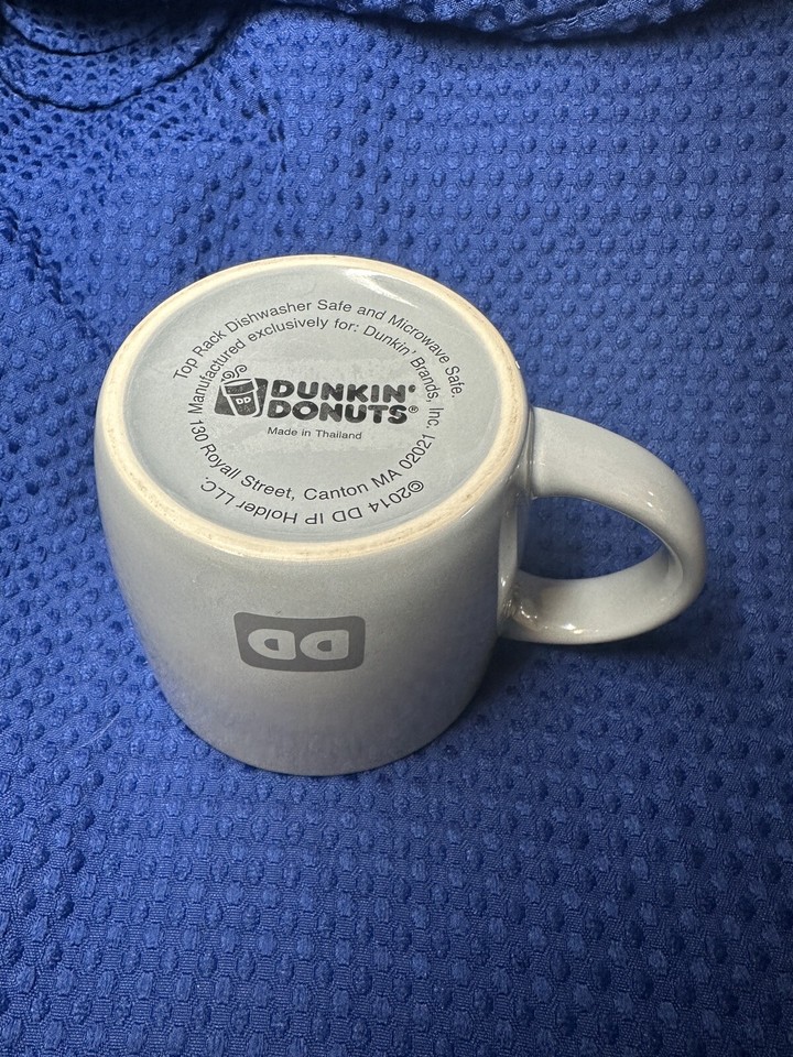 Dunkin' Donuts DD Mug Gray Silver Iridescent Lustre EUC | eBay