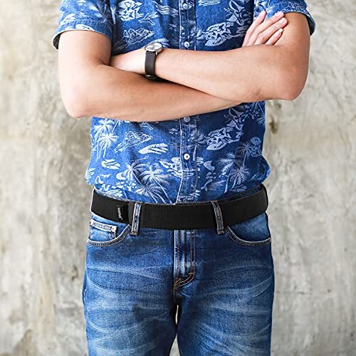 Black No-Scratch Web Belt, Rubber Coated Tips and Advanced Hook ...