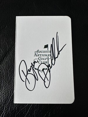 Bryson DeChambeau Signed Beckett Certified Masters Augusta PGA ...