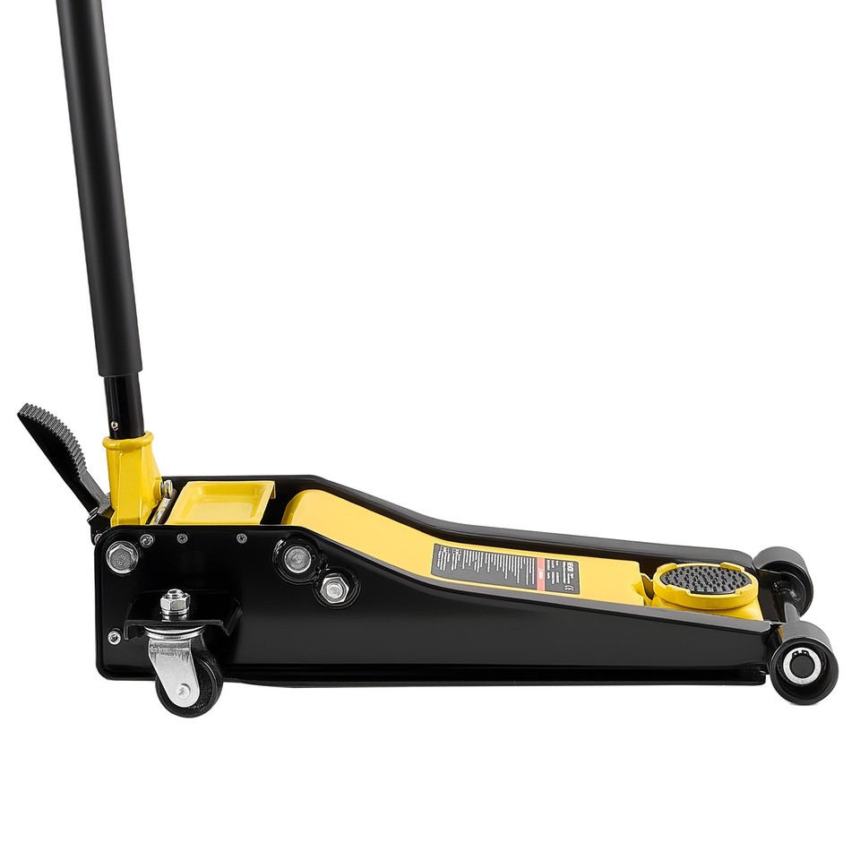 VEVOR Low Profile Floor Jack Steel Hydraulic Car Jack 3 Ton Dual Piston ...