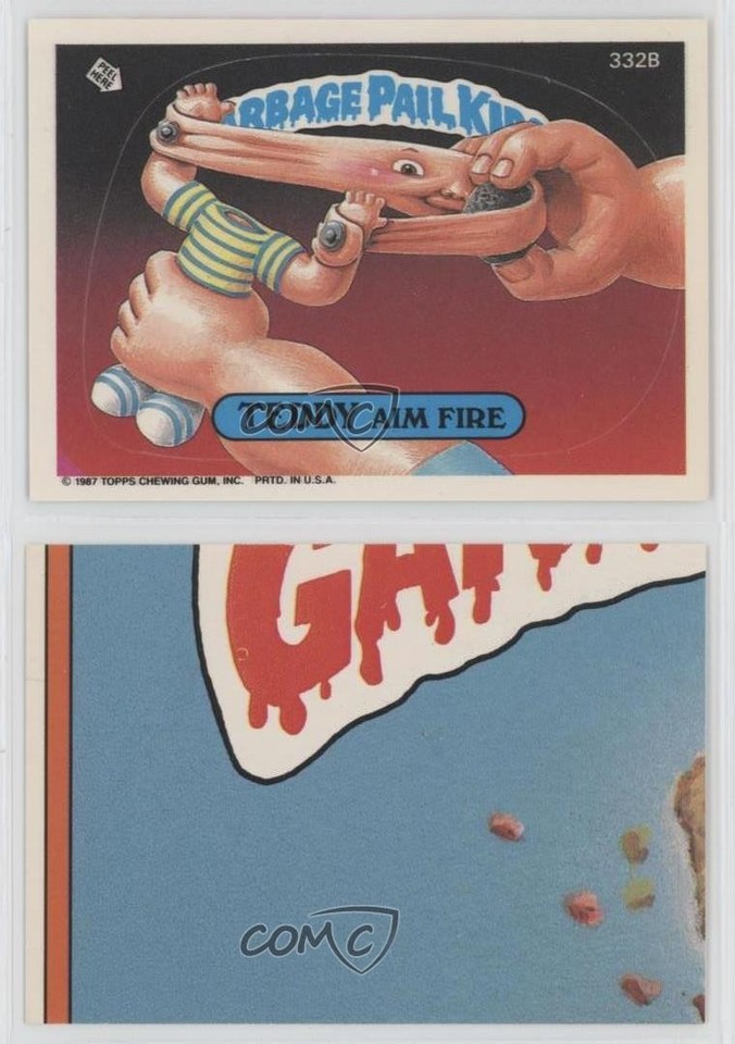 1987 Topps Garbage Pail Kids Series 8 Teddy Aim Fire #332b f6p | eBay
