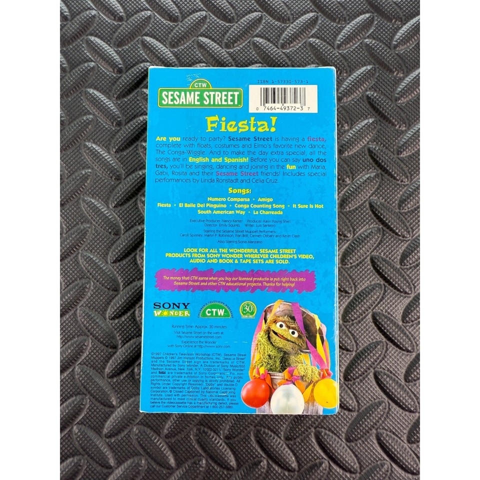 Sesame Street Fiesta! (VHS 1997) Sealed Brand New Sing Along in English ...
