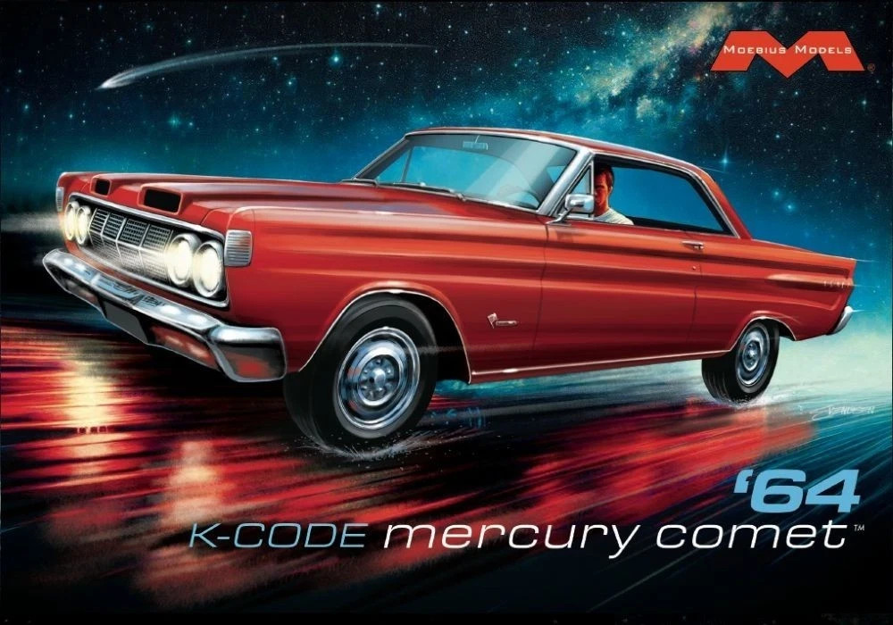 MOEBIUS 1/25 Scale 1964 K-Code Mercury Comet Car Model Kit #2750~NEW in ...