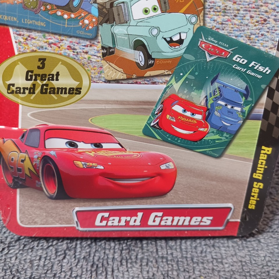 Disney Pixar Cars Racing Series Card Games with Metal Tin, Cardinal ...