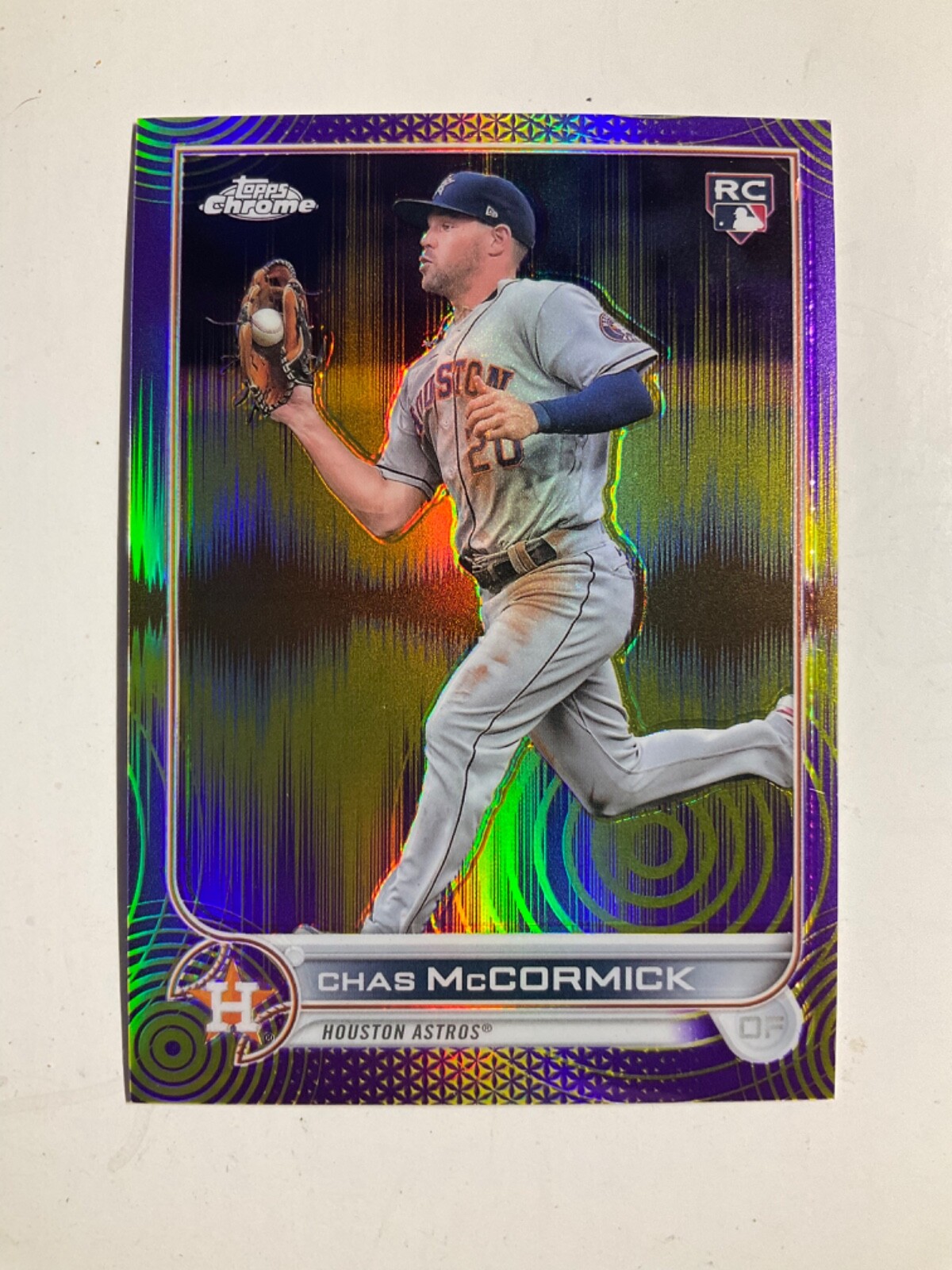 2022 Chas McCormick Rookie Card. Topps Chrome Purple Refractor /299 | eBay