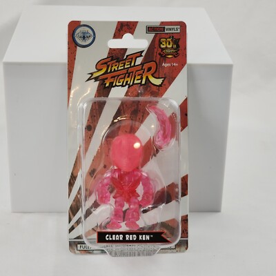 Street Fighter Clear Red Ken SDDC Loyal Subjects Exclusive Vinyl Chase ...