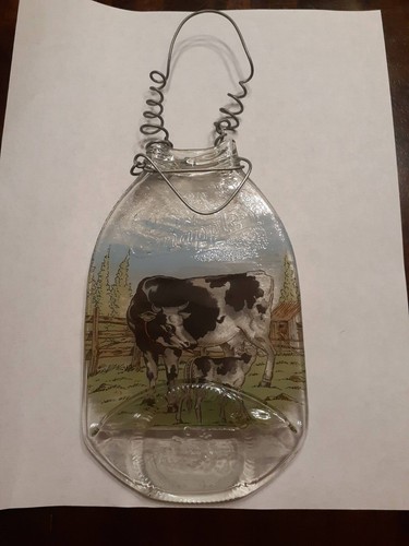 SNAPPLE GLASS BOTTLE SLUMPED COW VINTAGE RARE COUNTRY | eBay