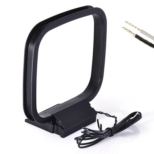 FM AM Loop Antenna 2 Pin Bare Wire Connector For Radio Sound Stereo ...