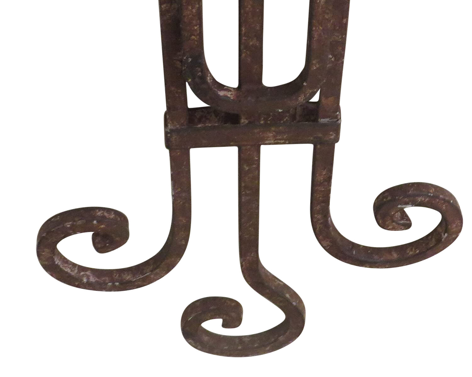 Tall Iron Wall Mounted Planter Outdoor Garden Scroll Metal Antique ...
