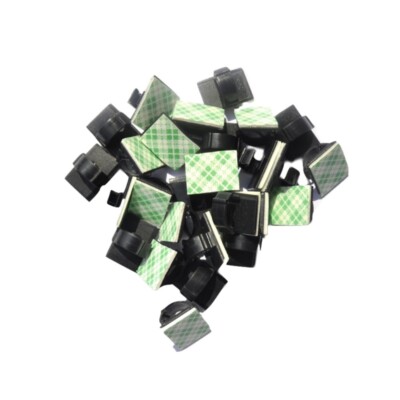 50Pcs Stick on Cable Clips Sticky Home Wire Holders Management Electric ...